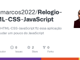 Github Joaomarcos2022 Relogio Html Css Javascript Relogio Html Css