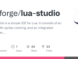 Github Luaforge Lua Studio Lua Studio Is A Simple Ide For Lua It