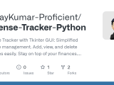 Github Abhaykumar Proficient Expense Tracker Python Expense Tracker
