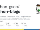 Github Python Gsoc Python Blogs Python Software Foundation Gsoc Blog