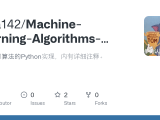 Github Litra142 Machine Learning Algorithms With Python 机器学习算法的