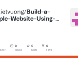 Github Thekietvuong Build A Simple Website Using Bootstrap