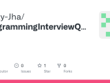 Github Vicky Jha Programminginterviewquestions