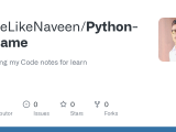 Github Codelikee Python Pygame Uploading My Code Notes For Learn