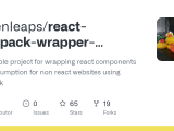 Github Sevenleaps React Webpack Wrapper Example A Example Project