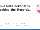 Github Dmdevstuff Hackerrank Breaking The Records Python 3 10
