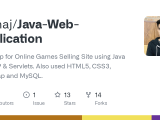 Github Safnaj Java Web Application Web App For Online Games Selling