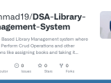 Github Hammad19 Dsa Library Management System Console Based Library