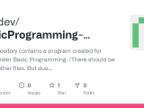 Github Kitzdev Basicprogramming 1stsemester This Repository Contains