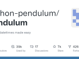 Github Python Pendulum Pendulum Python Datetimes Made Easy
