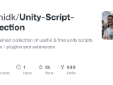 Github Michidk Unity Script Collection A Maintained Collection Of