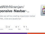 Github Codewithniranjan Responsive Navbar Using Html Css And Js In