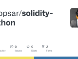 Github Dappsar Solidity Python