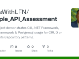 Github Codewithlfn Simple Api Assessment This Project Demonstrates