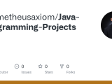 Github Prometheusaxiom Java Programming Projects