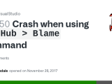 Crash When Using Github Blame Command Issue 1350 Github