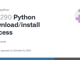 Python Download Install Process Issue 35290 Python Cpython Github