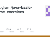 Github Ioprogram Java Basic Course Exercices