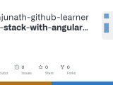 Github Manjunath Github Learner Full Stack With Angular And Spring Boot