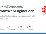 Github Wolframresearch Wolframwebengineforpython Integrates The
