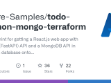 Github Azure Samples Todo Python Mongo Terraform A Blueprint For