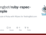 Github Testingbot Ruby Rspec Example An Example Of Ruby With Rspec