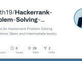 Github Pavith19 Hackerrank Problem Solving Certified Solutions