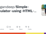 Github 1 Gagandeep Simple Calculator Using Html Css Javascript