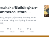 Github Webmakaka Building An E Commerce Store Using Java Spring