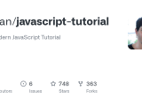 Github Iliakan Javascript Tutorial The Modern Javascript Tutorial