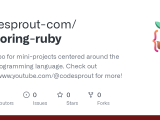 Github Codesprout Com Exploring Ruby рџ A Repo For Mini Projects