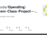 Github Lehaoda Operating System Class Project Shell Program Build