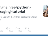 Github Changhsinlee Python Packaging Tutorial Material To Use With