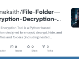 Github Kavineksith File Folder Encryption Decryption Gui Tool The