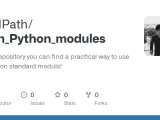 Github Vladpath Main Python Modules In This Repository You Can Find