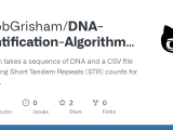 Github Jacobgrisham Dna Identification Algorithm Using Python