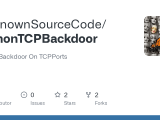 Github Unknownsourcecode Pythontcpbackdoor Python Backdoor On Tcpports