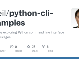 Github Cdeil Python Cli Examples Examples Exploring Python Command