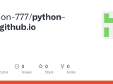 Github Python 777 Python 777 Github Io
