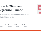 Github Rahilcode Simple Background Linear Gradient Generator A