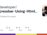 Github Ritikdeveloper Progressbar Using Html Css And Js Day 3 Of