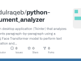 Github Sabdulraqeb Python Document Analyzer A Python Desktop