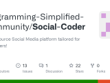 Github Programming Simplified Community Social Coder Open Source