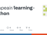 Github Shapeair Learning Python