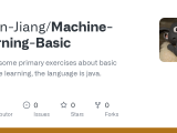 Github Chen Jiang Machine Learning Basic Here Is Some Primary