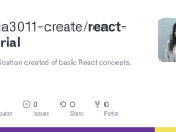 Github Pooja3011 Create React Tutorial An Application Created Of