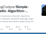 Github Tadhgcodyre Simple Genetic Algorithm Examples A Series Of