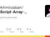 Github Shaykhmirzaban Javascript Array Exercises Javascript Array