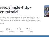 Github Bugaevc Simple Http Server Tutorial A Step By Step