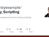 Github Learnbyexample Ruby Scripting Examples Based Tutorial For